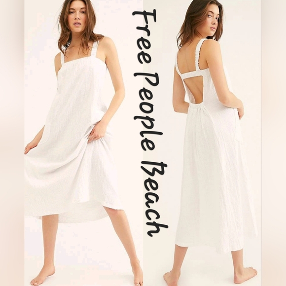 FP Beach | Dresses | Free People Fp Beach Just Wanna Have Sun White ...